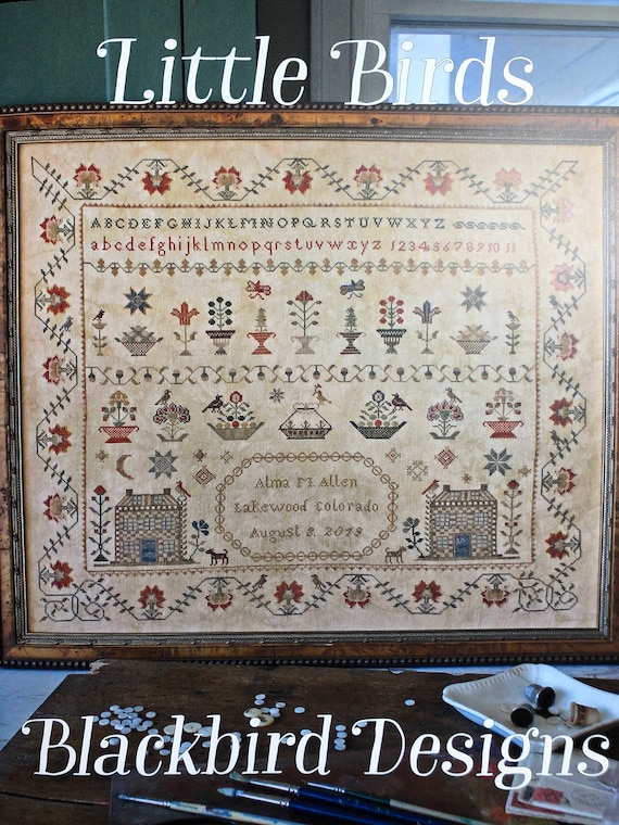 Blackbird Designs/ LITTLE BIRDS / Cross Stitch Chart | Etsy