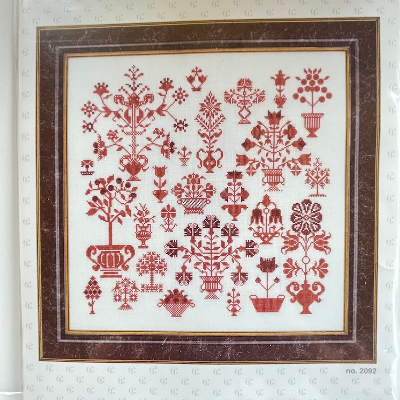 Redwork Fabric - Etsy