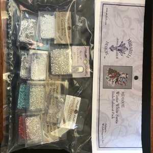 WINTER WHITE SANTA / Mirabilia / Choose Options Available/ Cross Stitch ...