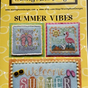 Waxing Moon Designs / SUMMER VIBES / Cross Stitch Chart / - Etsy
