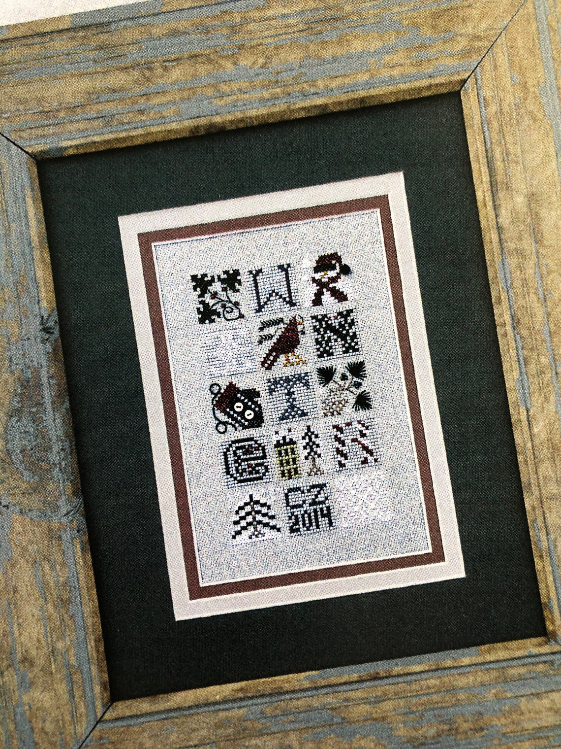 The Drawn Thread/ WINTER JUMBLE / Sampler/ Cross Stitch Chart / Counted ...