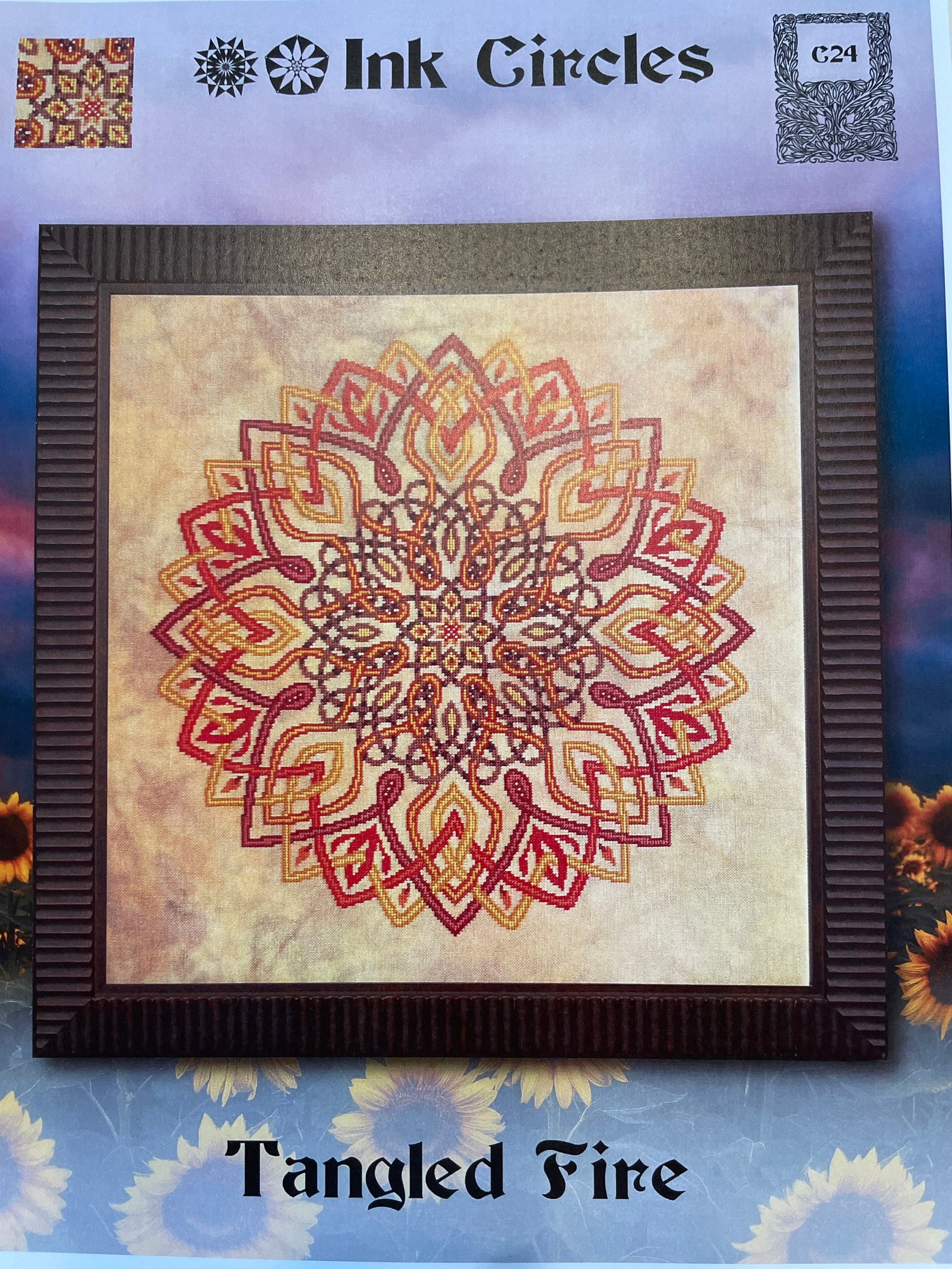 TANGLED FIRE by Ink Circles / Cross Stitch Chart / Choose Pattern And ...