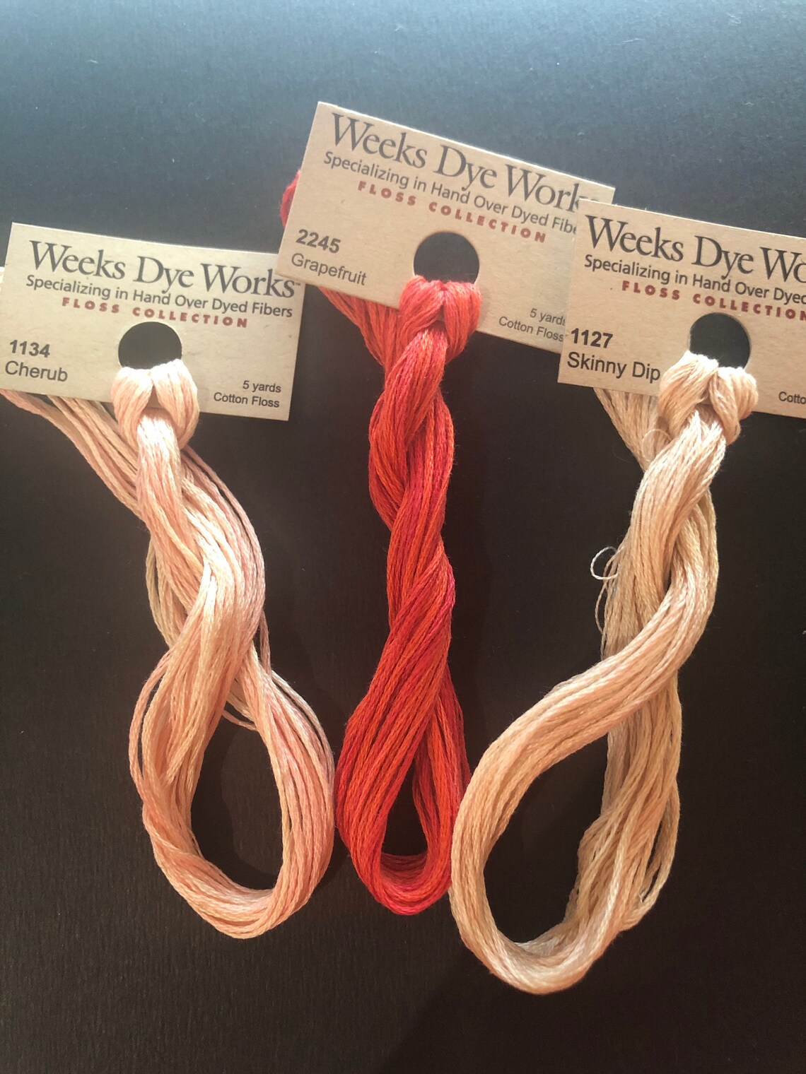 Weeks Dye Works / Peach / Cinnamon Colors / Floss / Cross - Etsy
