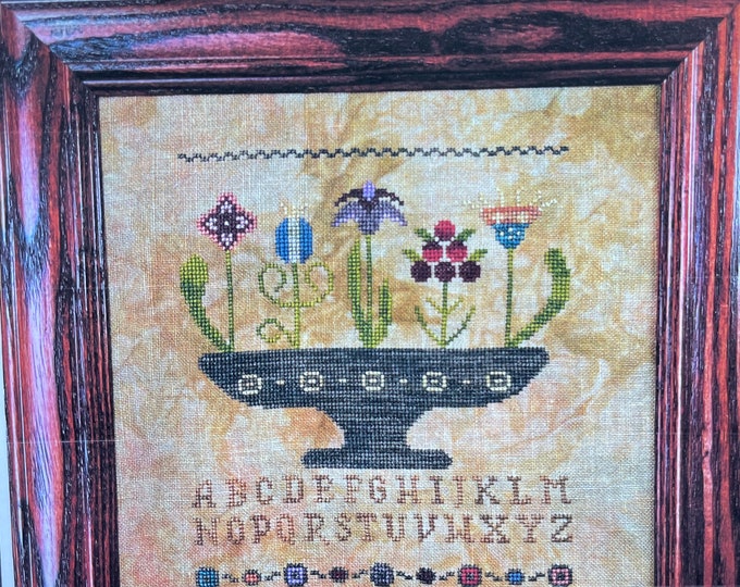 LET LOVE GROW Pinkeep / Stacy Nash Primitives / Cross Stitch Chart / Pattern Only - Etsy