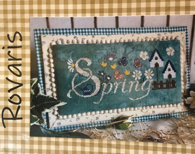 SPRING by Rovaris / SILVER Watering Can Charm Included / Counted Cross ...