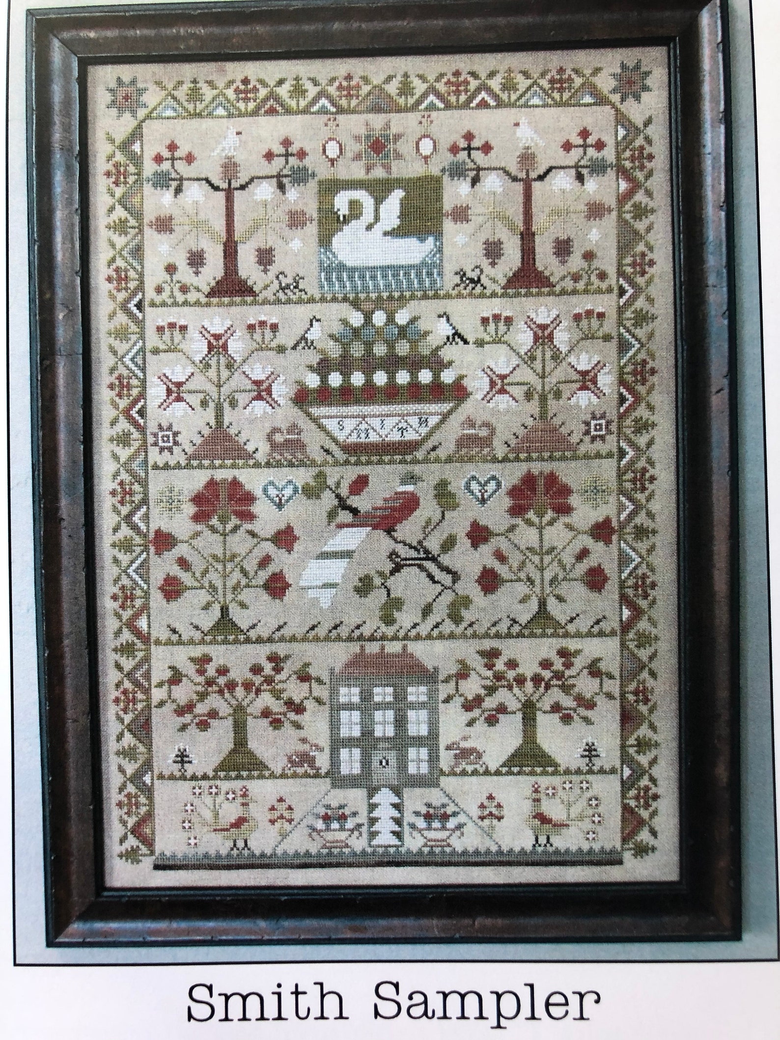 SMITH SAMPLER From the Scarlett House / Sampler Reproduction / Cross ...
