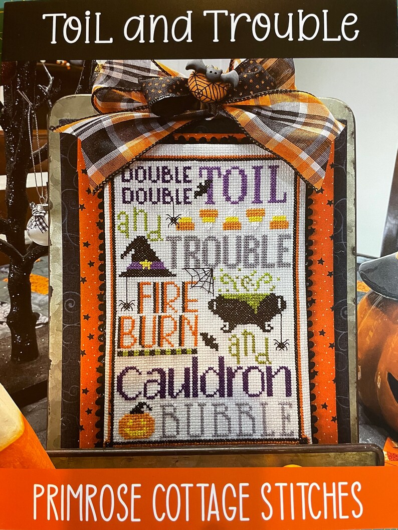 Primrose Cottage Stitches / TOIL & TROUBLE / Stitch Chart - Etsy