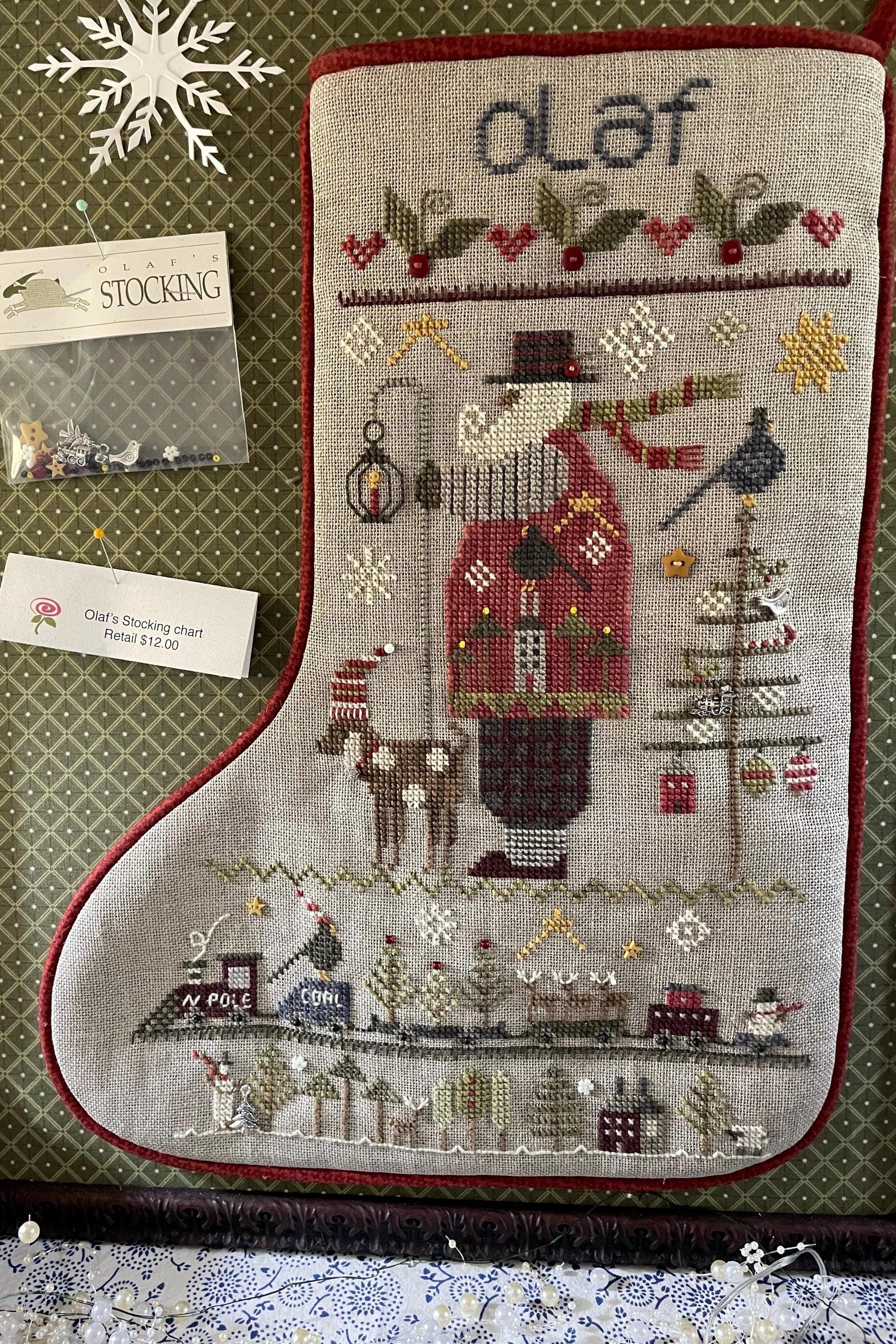 Shepherd's Bush / Olaf’s Stocking Chart and Kit OPTIONS - Etsy