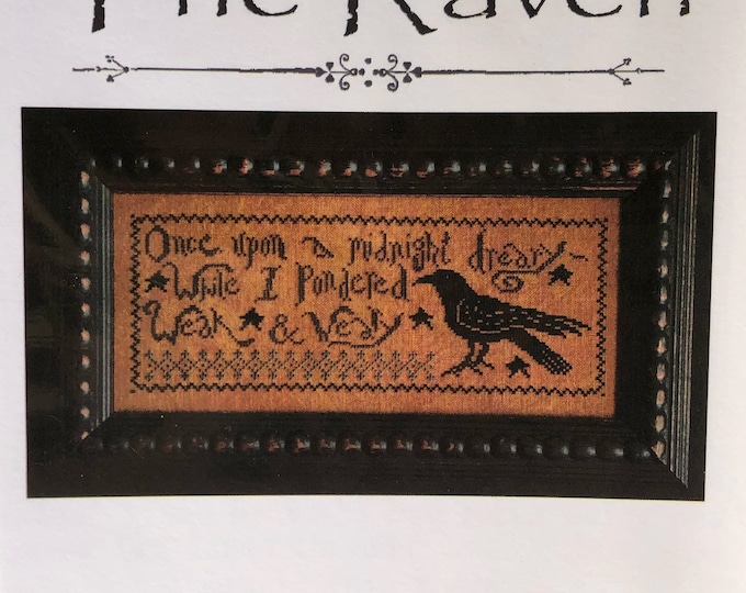 The RAVEN / La-d-da / Cross Stitch Chart / Counted Cross Stitch Pattern ...