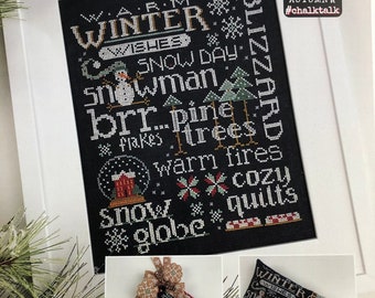 HANDS ON DESIGN let's Talk Winter Counted Cross Stitch Patternwinter ...