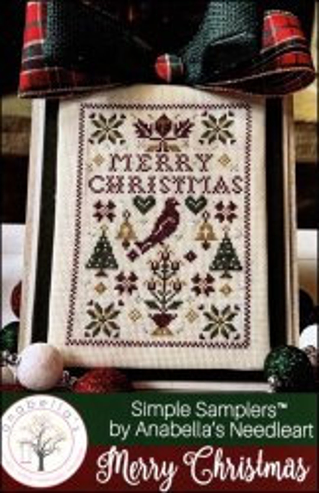 Merry Christmas / Simple Samplers by Anabella’s / Pattern Only - Etsy
