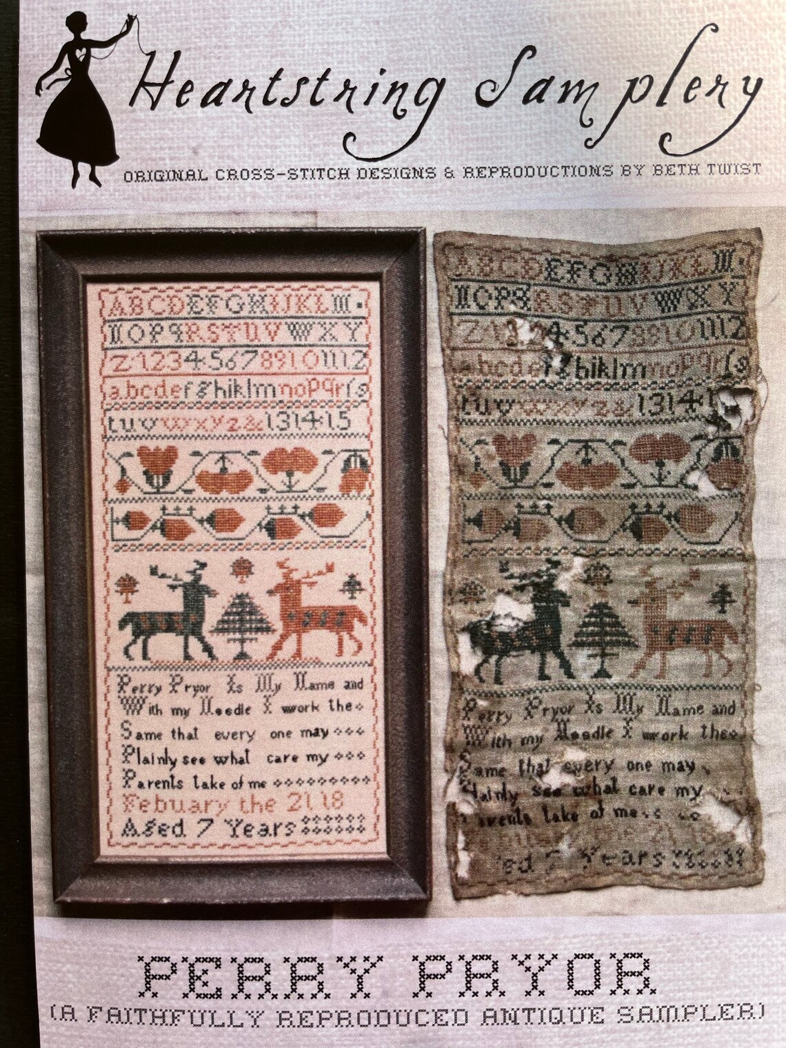 Heartstring Samplery / PERRY PRYOR / Cross Stitch Chart / - Etsy