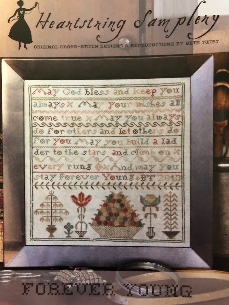 Heartstring Samplery / FOREVER YOUNG / Cross Stitch Chart / - Etsy