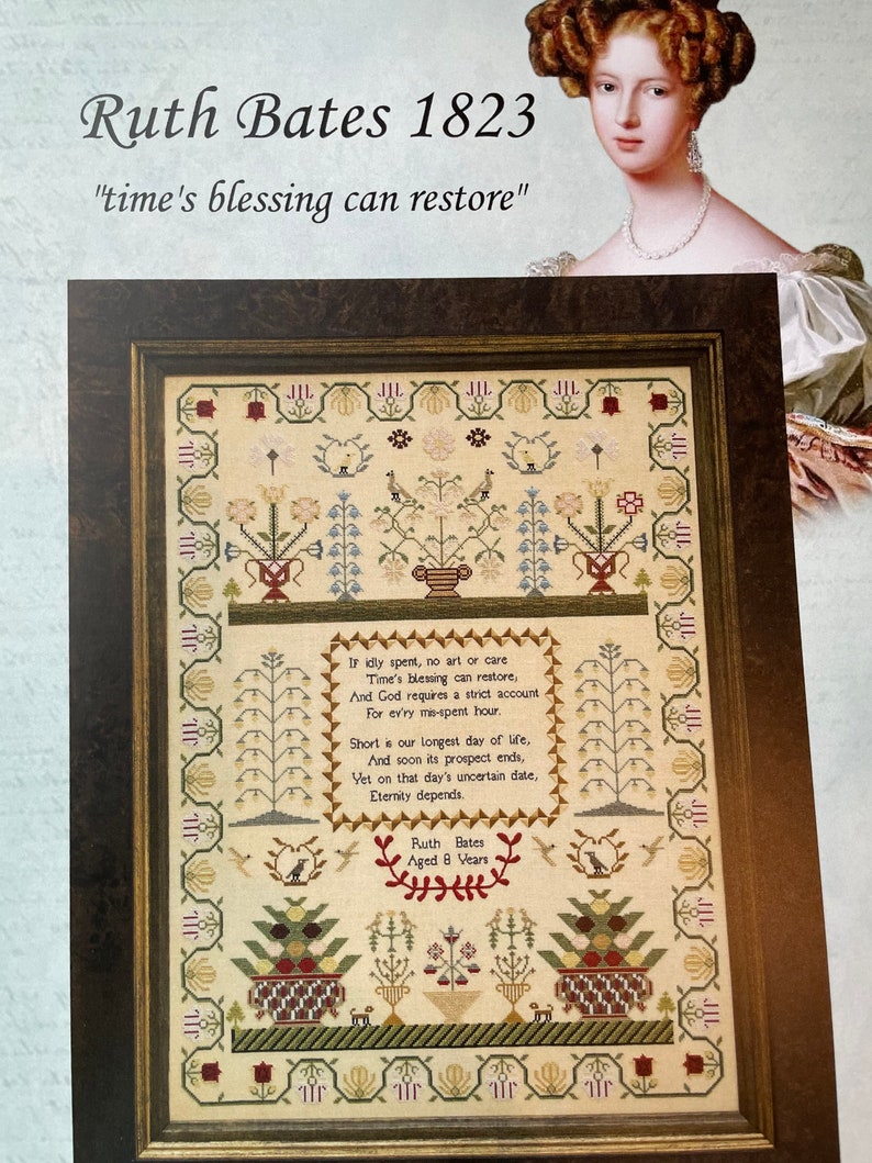 RUTH BATES 1823 / Hands Across the Sea Samplers / Cross Stitch Chart ...