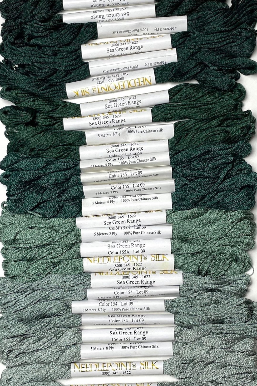 NPI Silk / SEA GREEN Range Colors 152-159 - Etsy