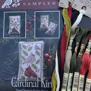 Plum Street Samplers / CARDINAL KIN / Cross Stitch Chart - Etsy