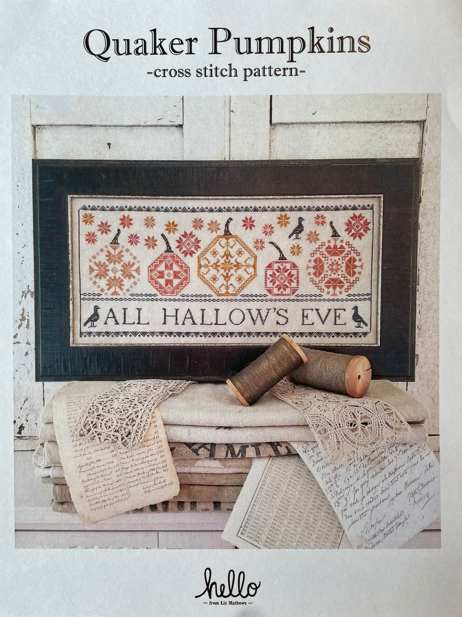 Hello From Liz Matthews / QUAKER PUMPKINS / Cross Stitch Chart - Etsy UK