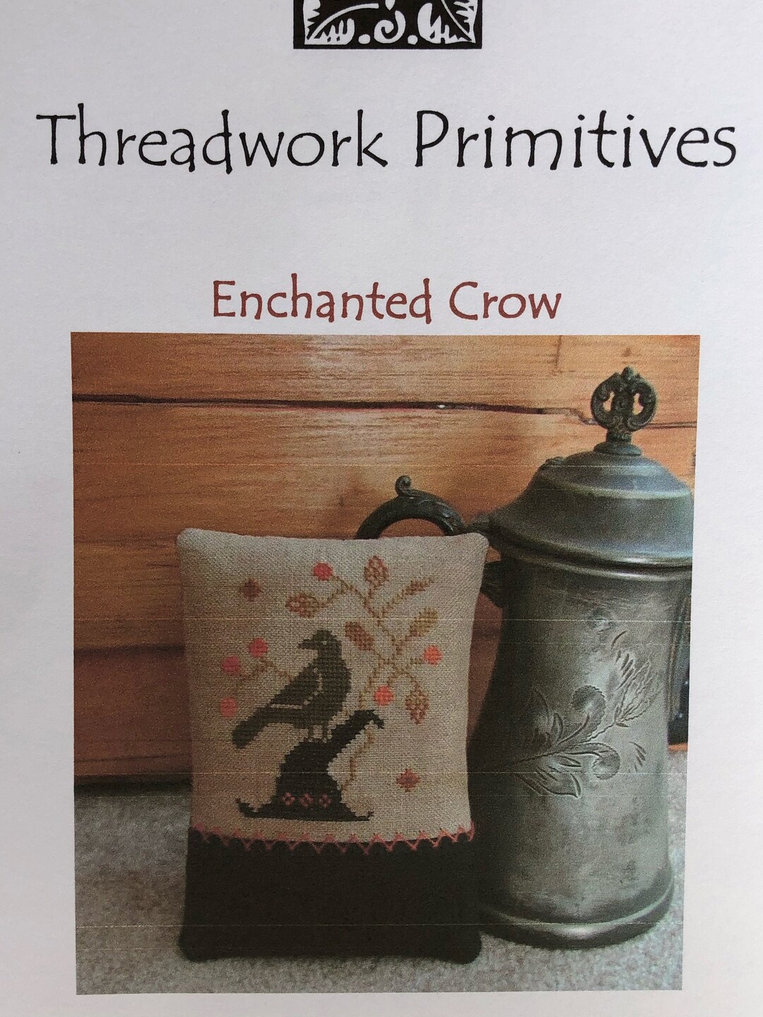 Enchanted Crow / Threadwork Primitives / Cross Stitch Chart / Counted ...
