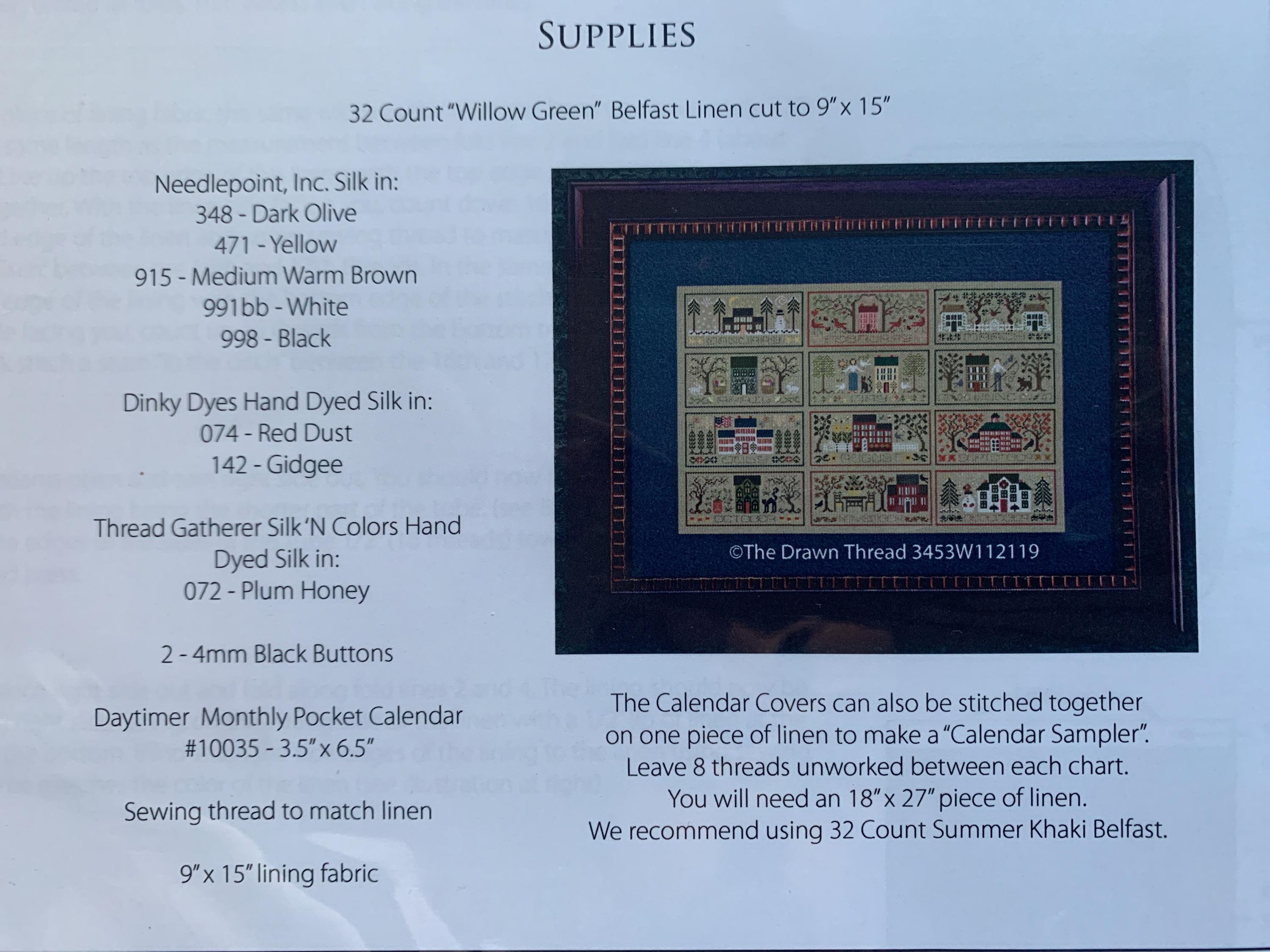The Drawn Thread/ October / Cross Stitch Chart / Counted Cross Stitch ...