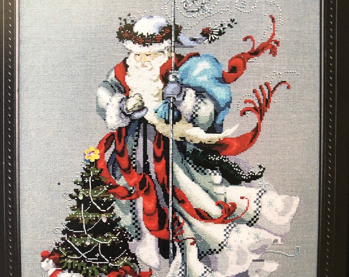 WINTER WHITE SANTA / Mirabilia / Choose Options Available/ Cross Stitch ...