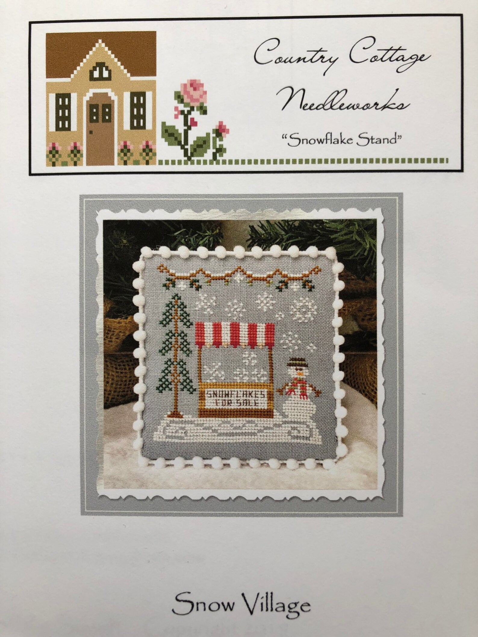 Snowflake Stand / SNOW VILLAGE / Country Cottage Needleworks - Etsy
