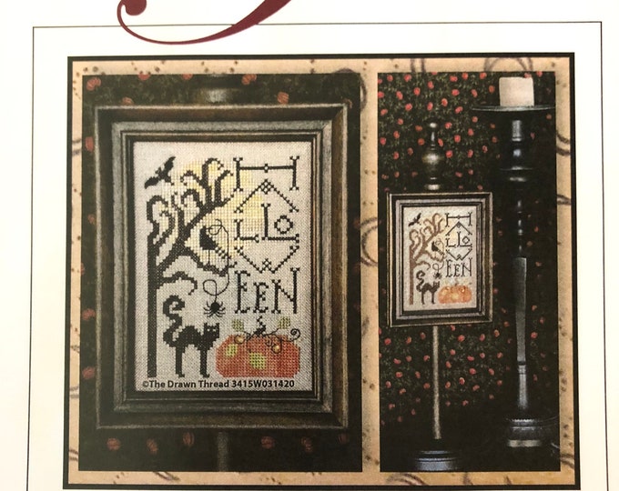 The Drawn Thread/ HALLOWEEN SCREEN / Cross Stitch Chart / Pattern Only ...