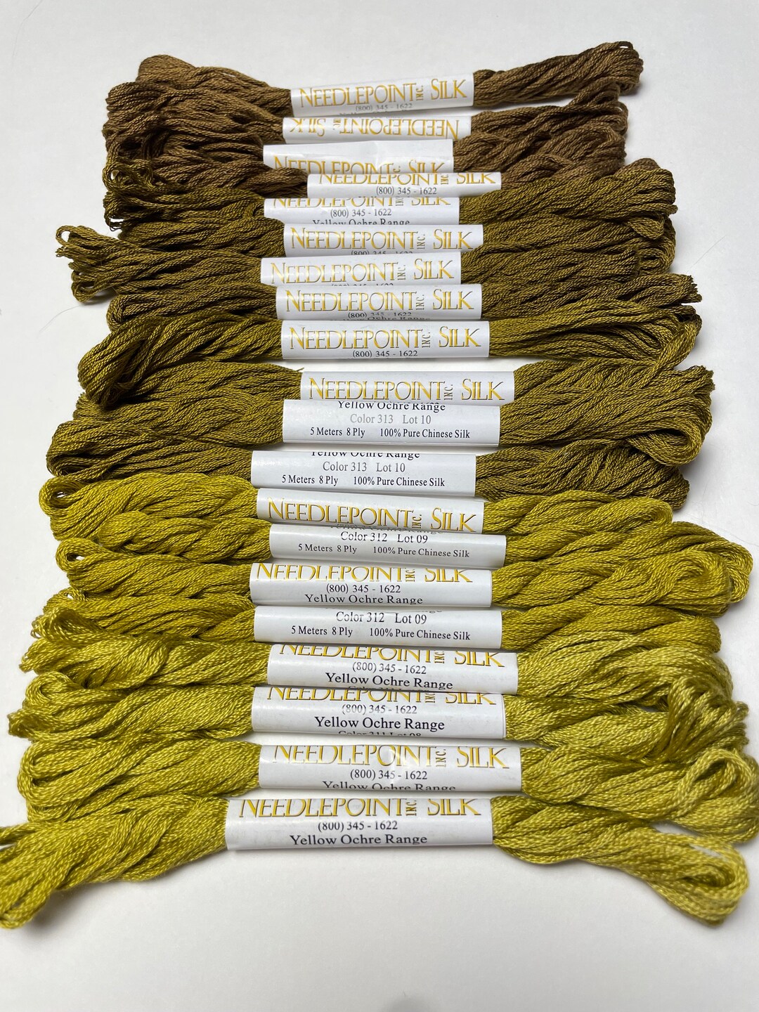 NPI Silk / YELLOW OCHRE Range Colors 311-316 - Etsy