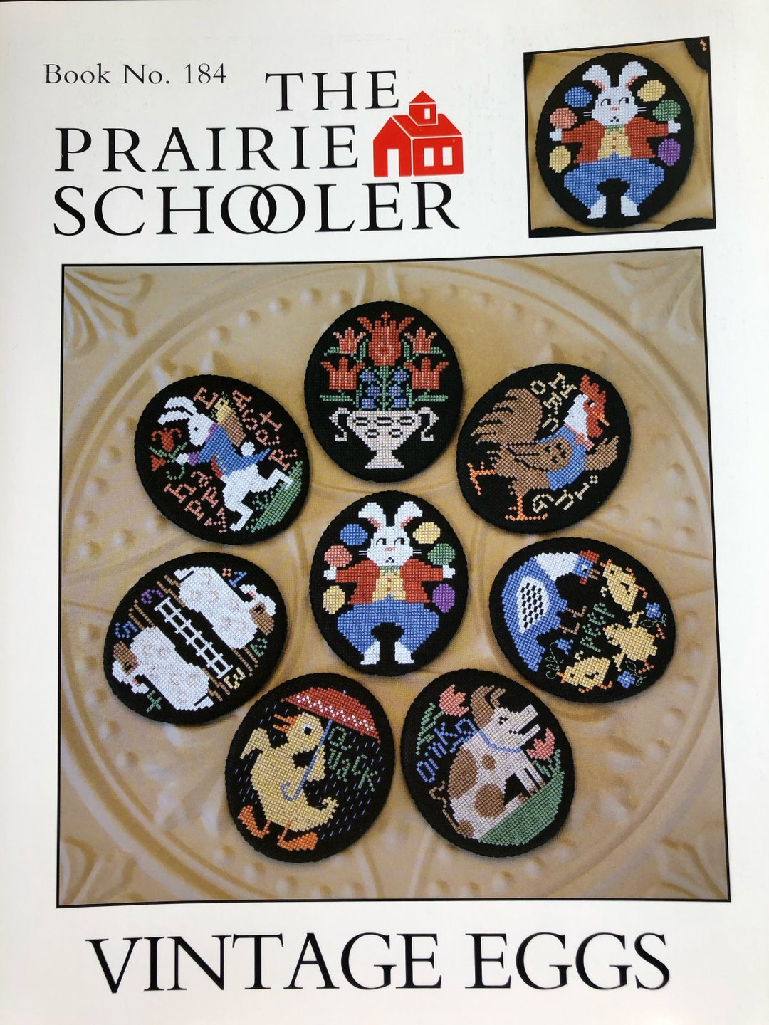 Prairie Schooler / Book 184 Vintage Eggs / Cardstock Cross Stitch Chart ...