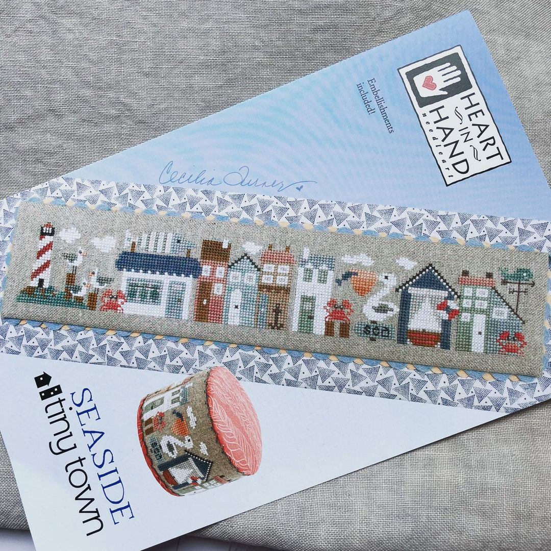 Heart in Hand / Seaside TINY TOWN Stitch Chart And/or FRILL Companion Chart / Cross Stitch - Etsy