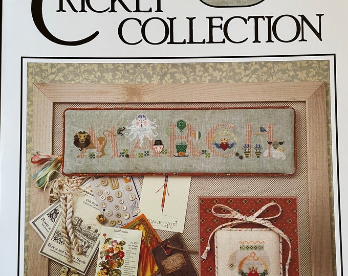 Cross Eyed Cricket / MARCH / the Cricket Collection /cross Stitch Chart ...