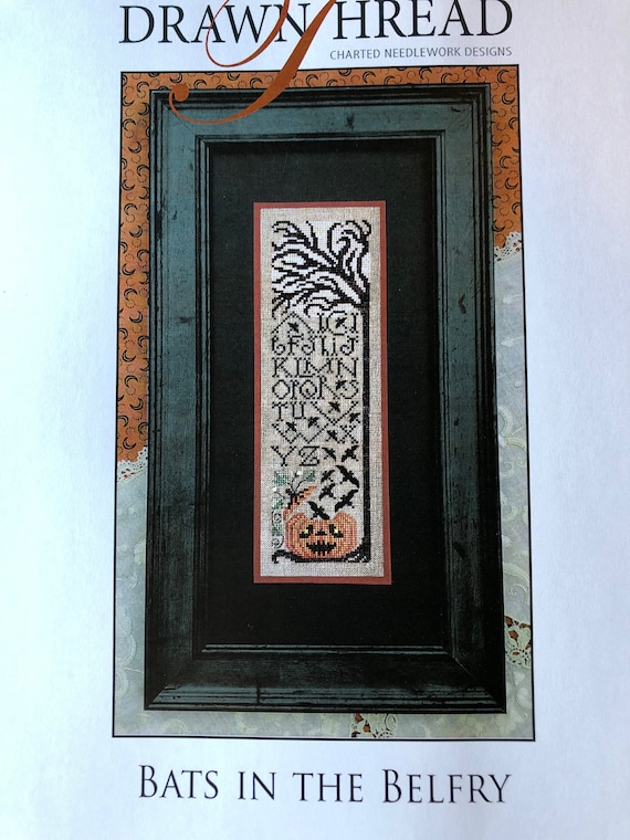 The Drawn Thread/ Bats in the Belfry / Halloween Sampler/ - Etsy