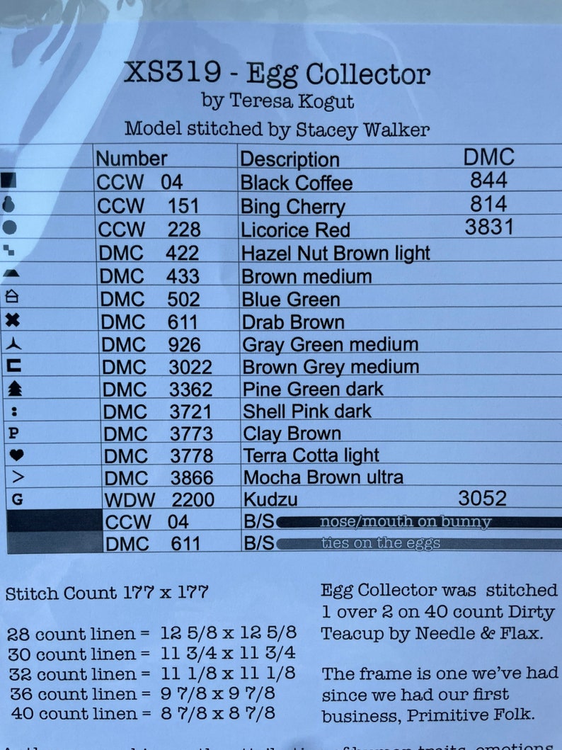 EGG COLLECTOR by Teresa Kogut / Cross Stitch Pattern - Etsy