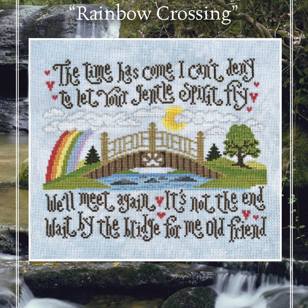 Rainbow Bridge Cross Stitch Pattern - Etsy