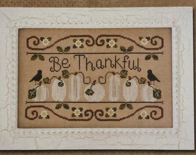 Enchanted Crow / Threadwork Primitives / Cross Stitch Chart / Counted Cross Stitch Pattern ...