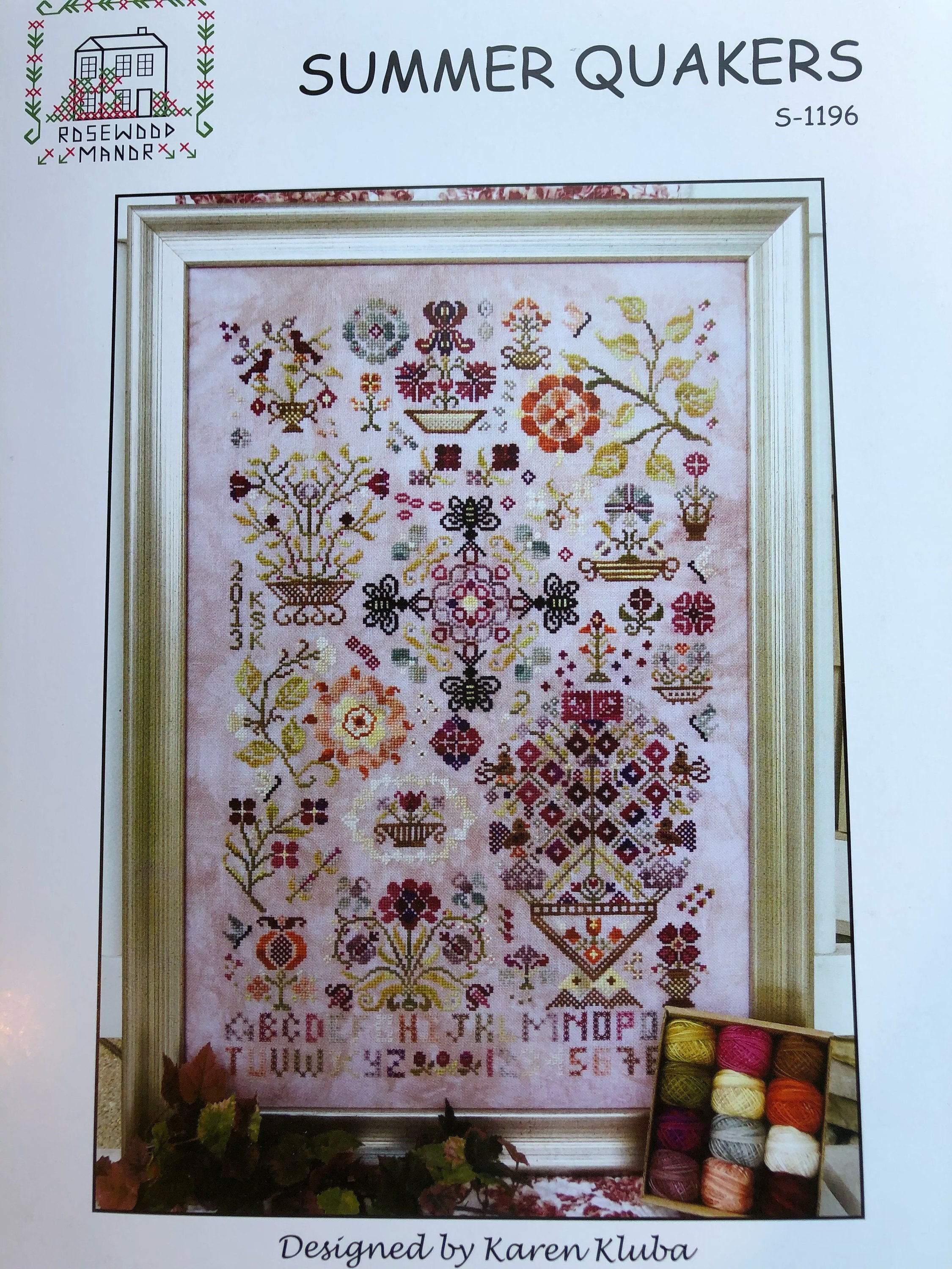 SUMMER Quakers / Rosewood Manor / Cross Stitch / Pattern And/or Valdani ...