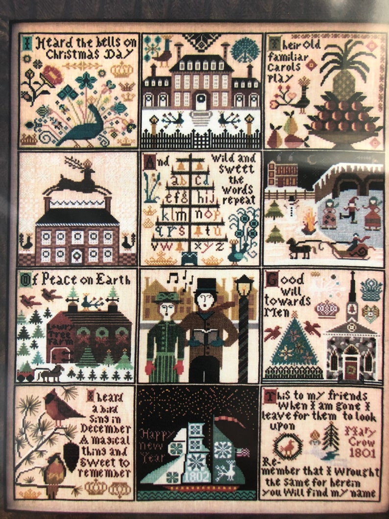 Christmas at Hawk Run Hollow / Carriage House Samplings/ Cross | Etsy