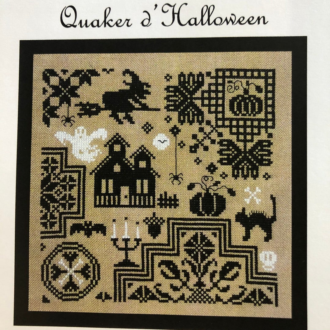 Jardin Prive’ / QUAKER D’ HALLOWEEN / Cross Stitch Chart / Pattern Only ...