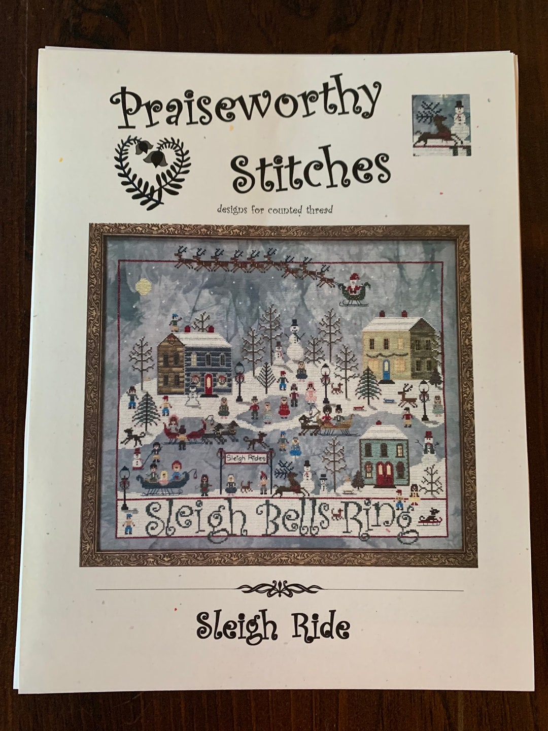 Praiseworthy Stitches / Sleigh Ride /cross Stitch Chart / Counted Cross ...
