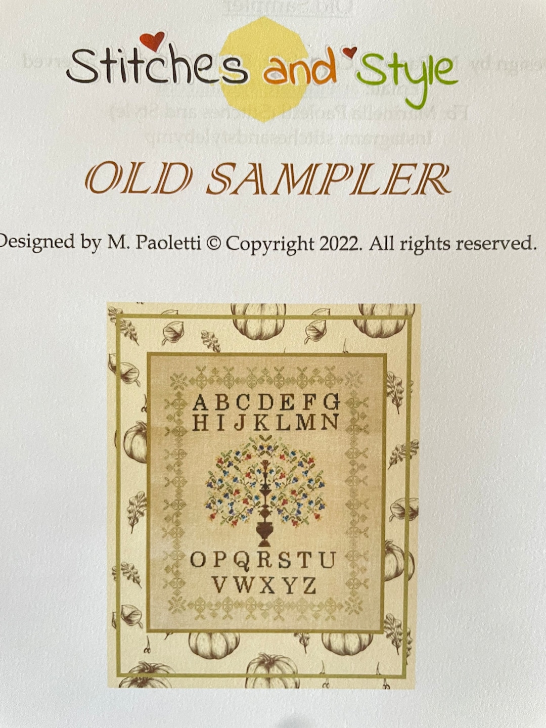 OLD SAMPLER From Stitches and Style / Cross Stitch Chart / Pattern Only ...