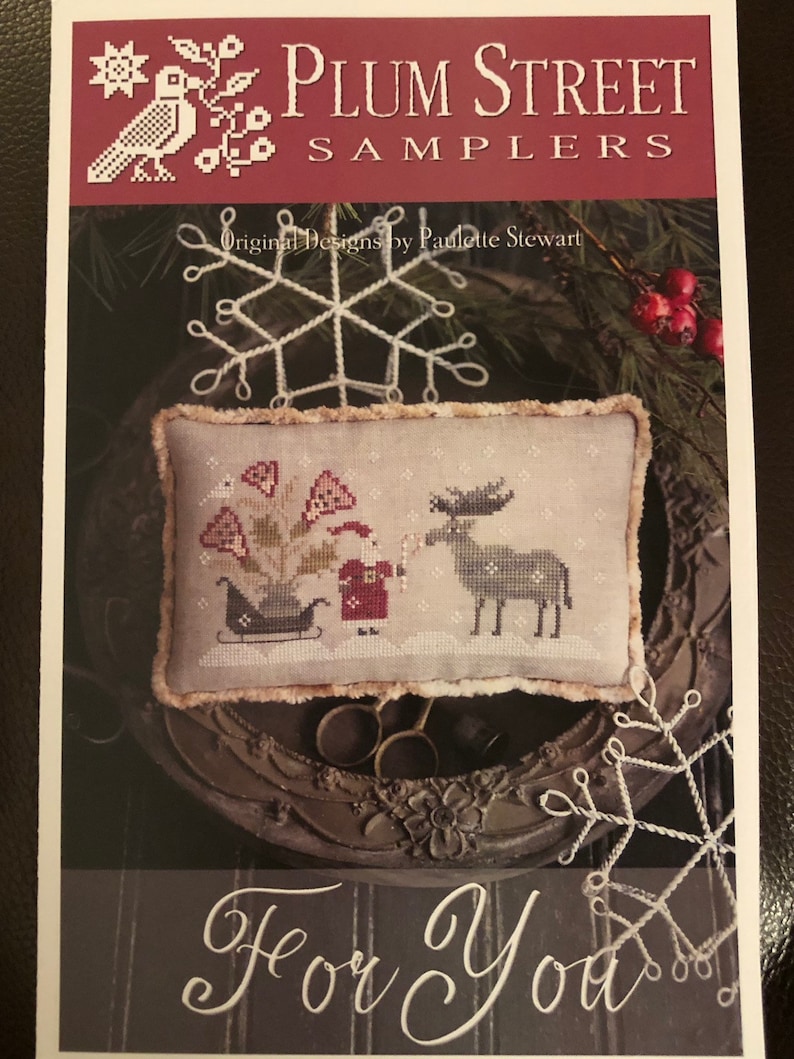 Plum Street Samplers / FOR YOU / Cross Stitch Chart / Cross - Etsy