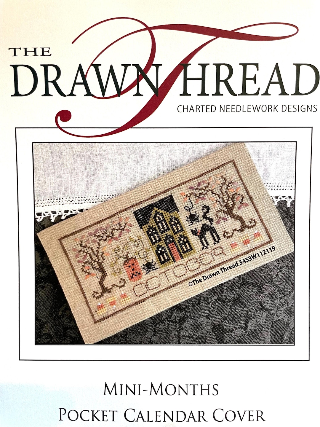 The Drawn Thread/ Pocket Calendar Cover / OCTOBER / Cross Stitch Chart ...