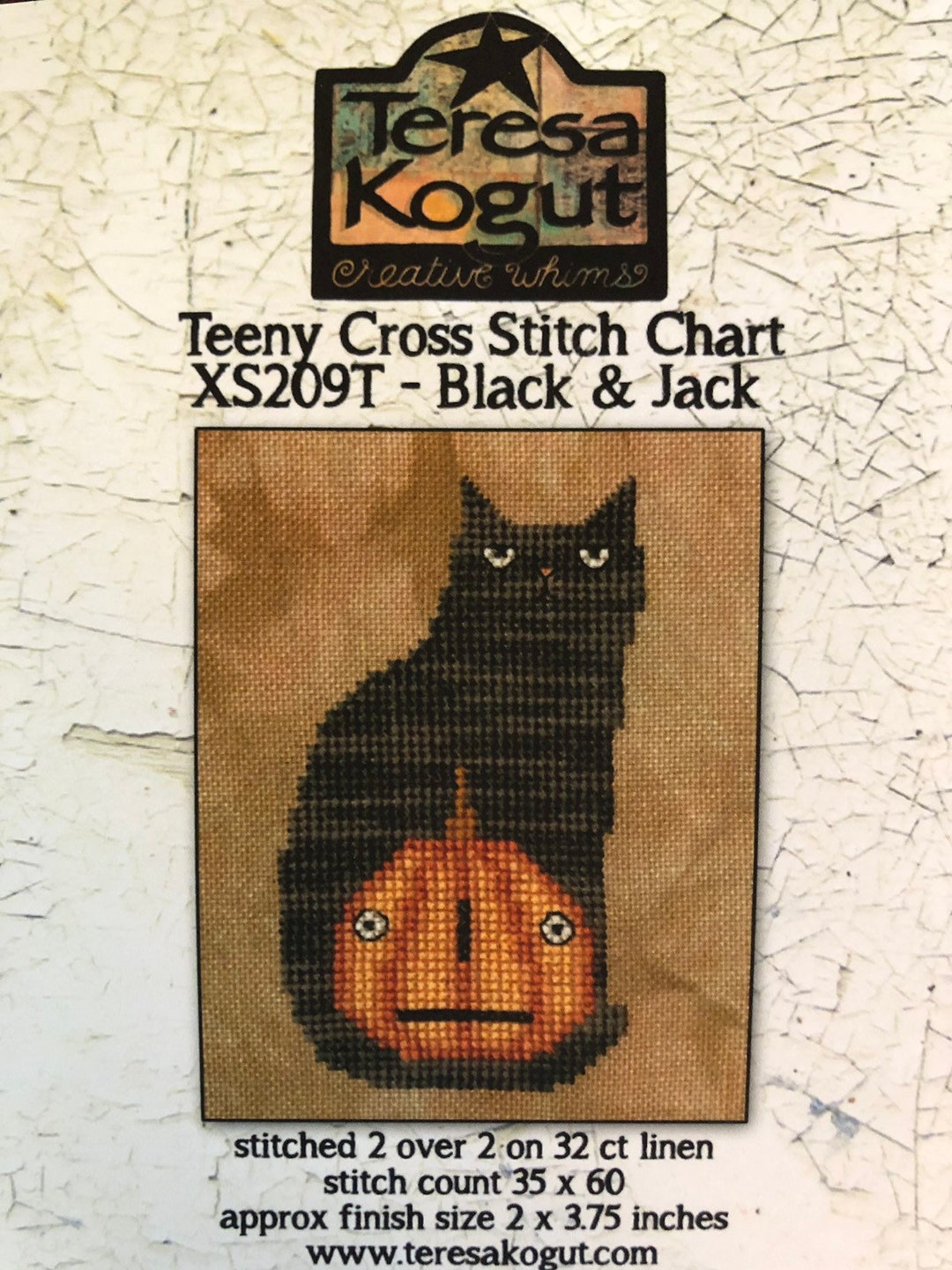 BLACK & JACK by Teresa Kogut / Cross Stitch Chart / Pattern Only - Etsy