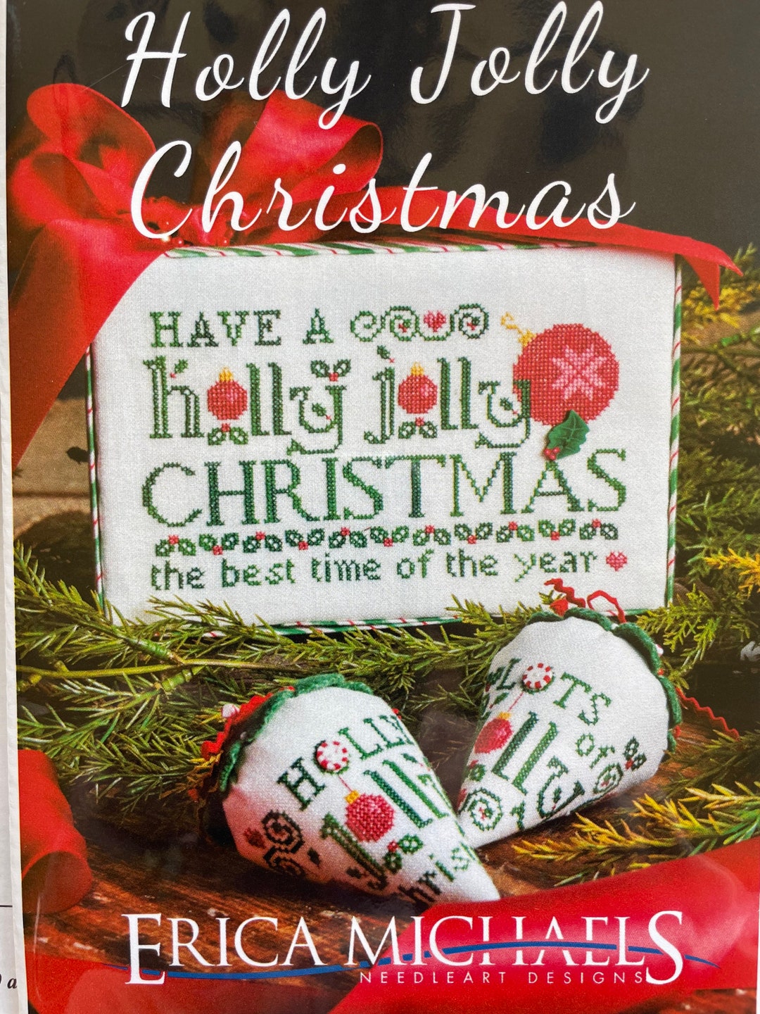 HOLLY JOLLY CHRISTMAS / Erica Michaels /cross Stitch Chart / Pattern ...