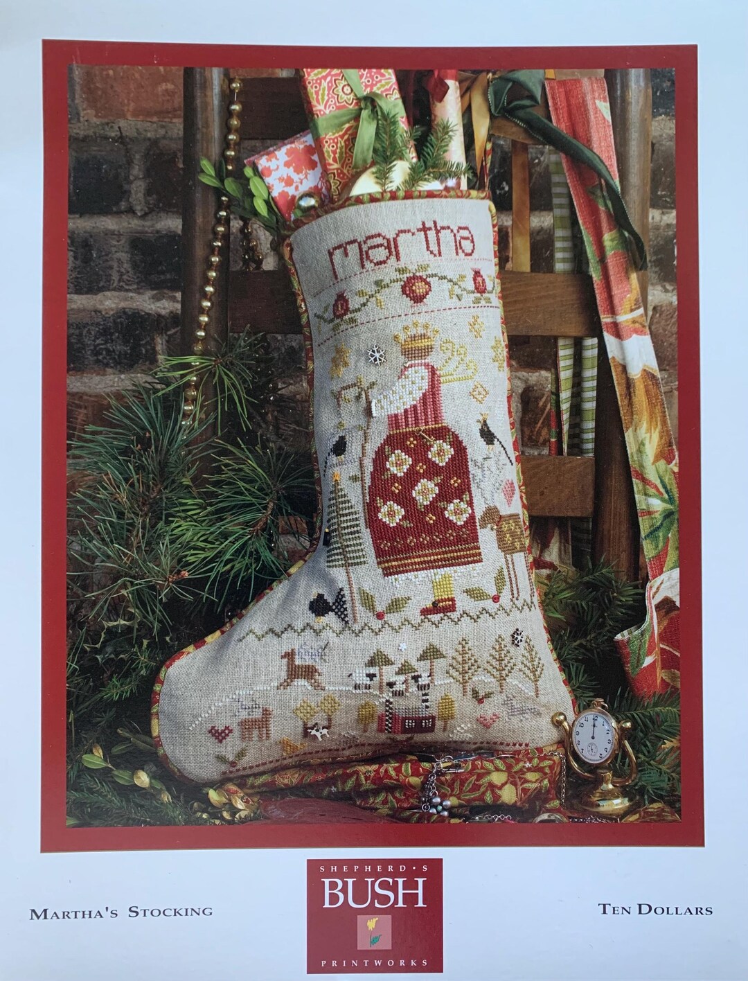 Shepherd's Bush / Martha’s Stocking / Chart And/or Charm Pack - Etsy