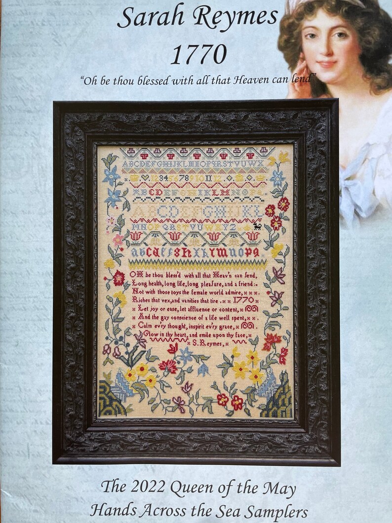 SARAH REYMES 1770 / Hands Across the Sea Samplers / Cross | Etsy