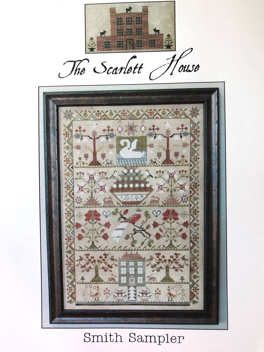 SMITH SAMPLER From the Scarlett House / Sampler Reproduction / Cross ...