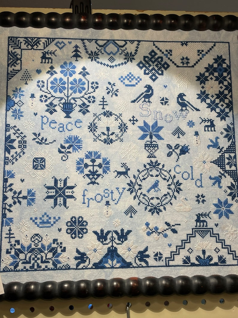 Praiseworthy Stitches / SIMPLE GIFTS: SNOW Cross Stitch Chart / Pattern ...