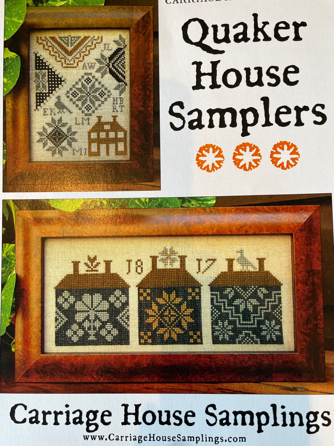 QUAKER HOUSE SAMPLERS / Carriage House Samplings/ Cross Stitch Chart ...