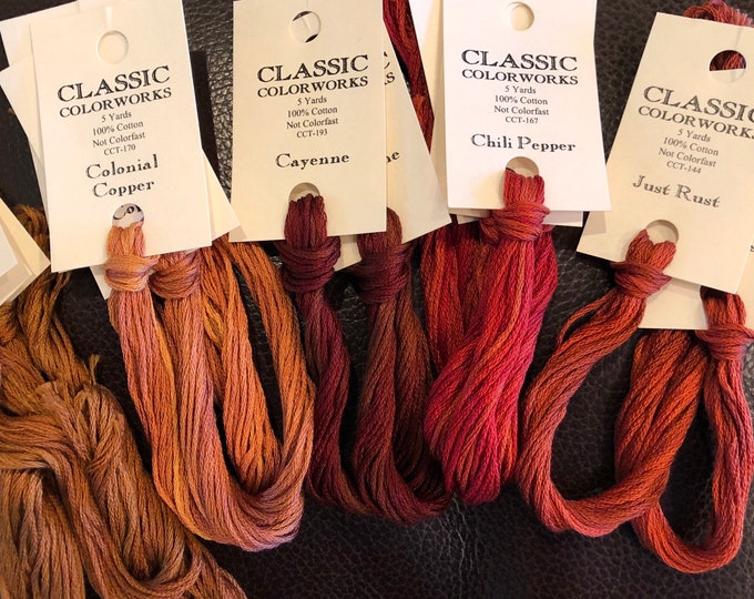 Classic Colorworks / Rusts and Coppers / Floss / Cross Stitch ...