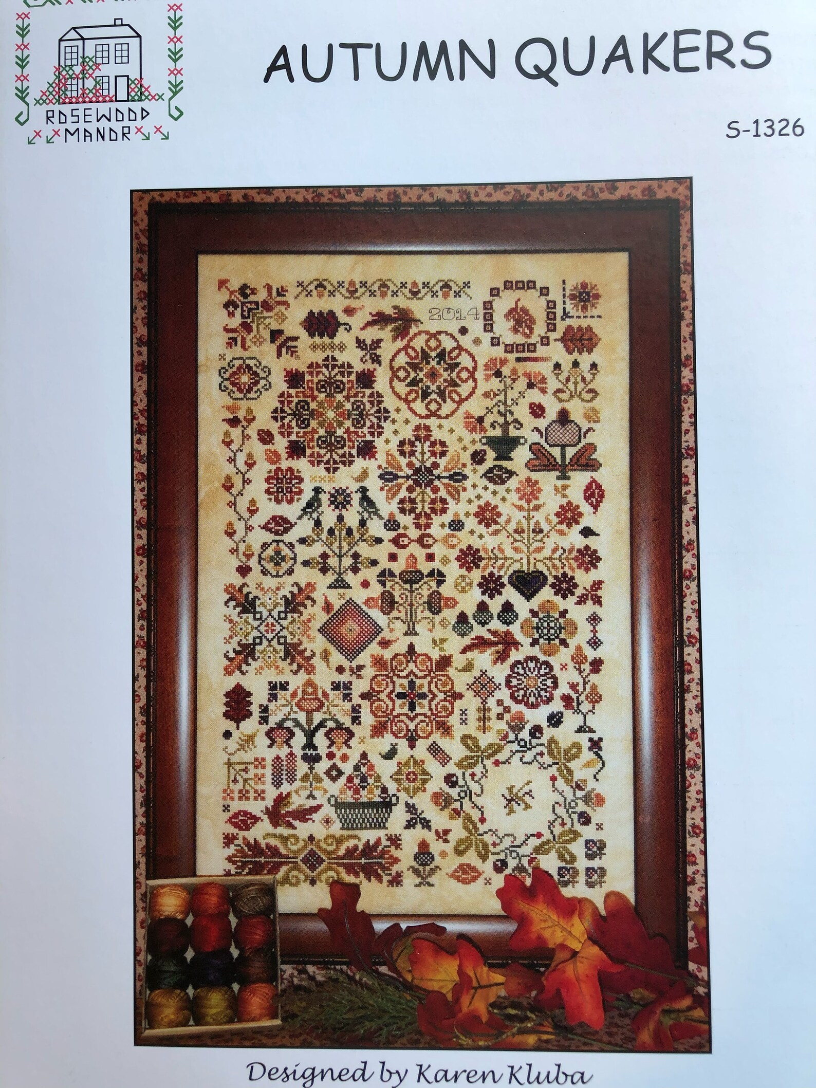 Autumn Quakers / Rosewood Manor / Cross Stitch Chart And/ OR Valdani ...
